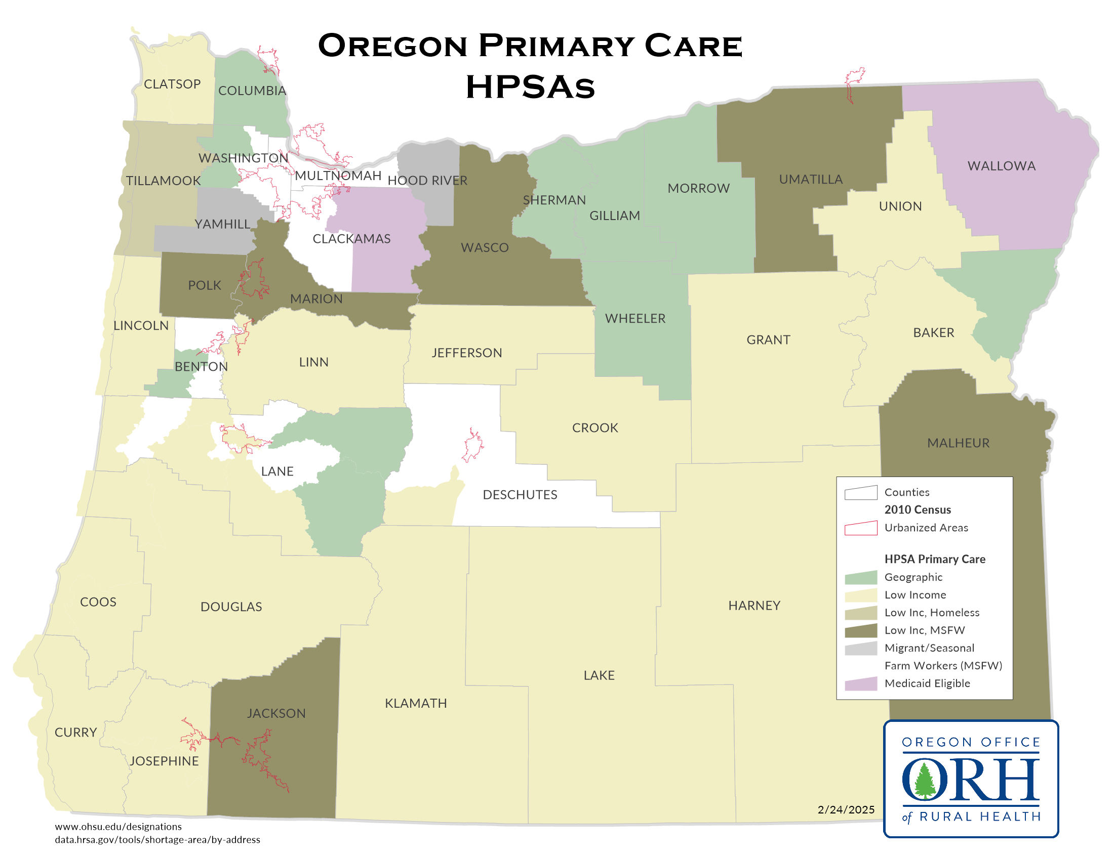 HPSA Map | OHSU